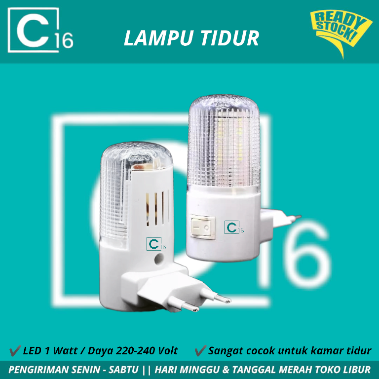 Jual Lampu Tidur LED Colok Dinding 4 Mata Cahaya Lembut | Shopee Indonesia