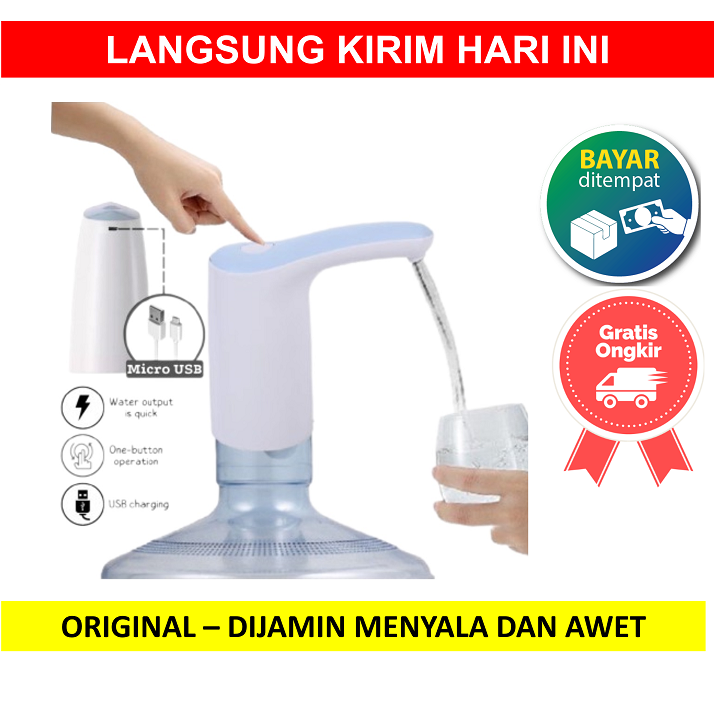 Jual [INTELLIGENT] Pompa Galon Elektrik V-33 || Dispenser Air Galon ...