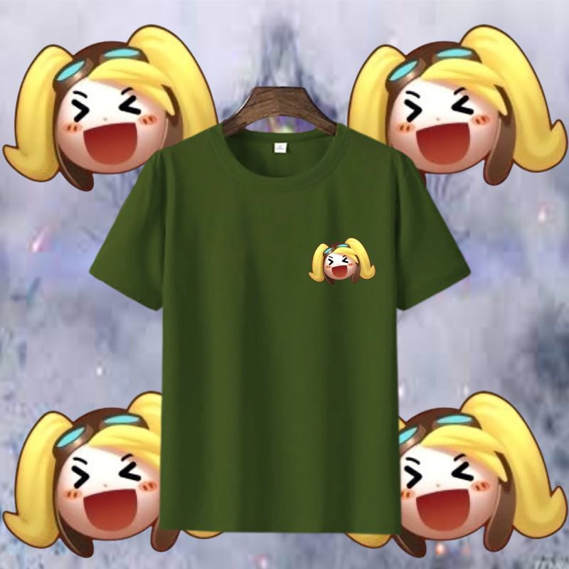 Jual kaos oblong UNISEX STICKER MLBB (Layla happy) | Shopee Indonesia