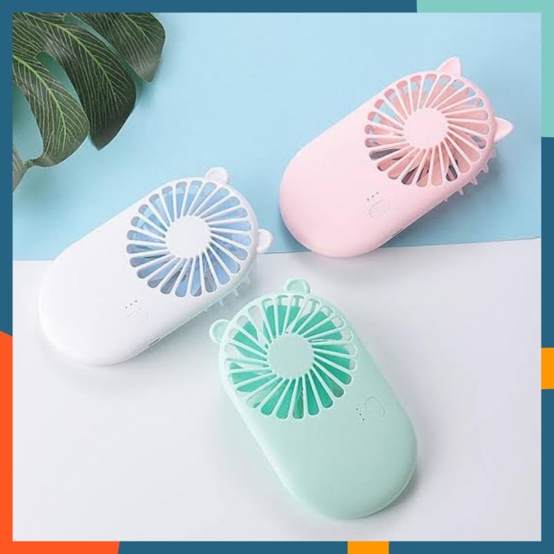 Jual Kipas Angin Portable 2in1 Cute Pocket Mini Fan/Kipas Mini | Shopee ...