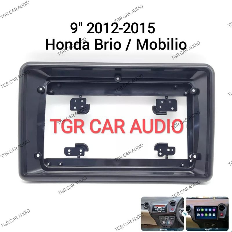 Jual frame head unit android 9 inch honda brio mobilio 2012 - 2015 gen ...