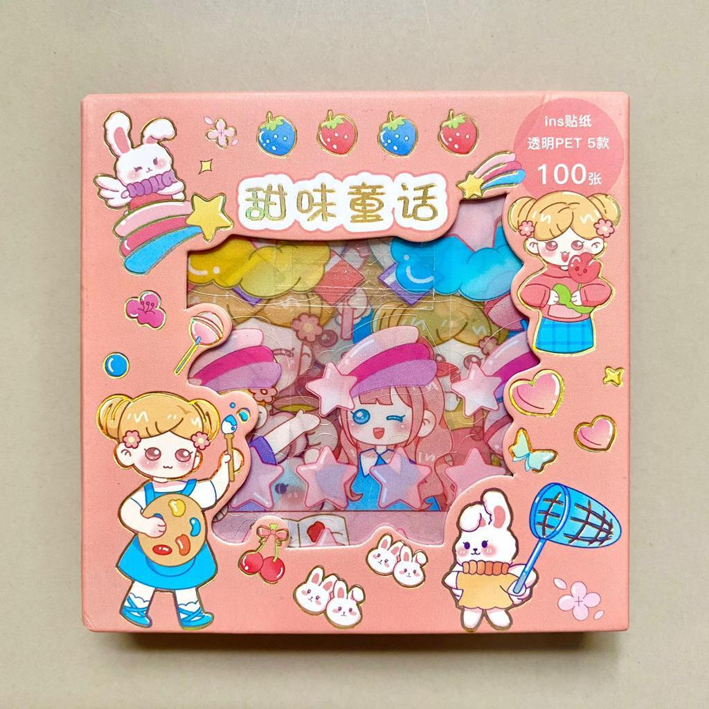 Jual Stiker Box mini box / Sticker tahan air transparan Espresso Korea ...