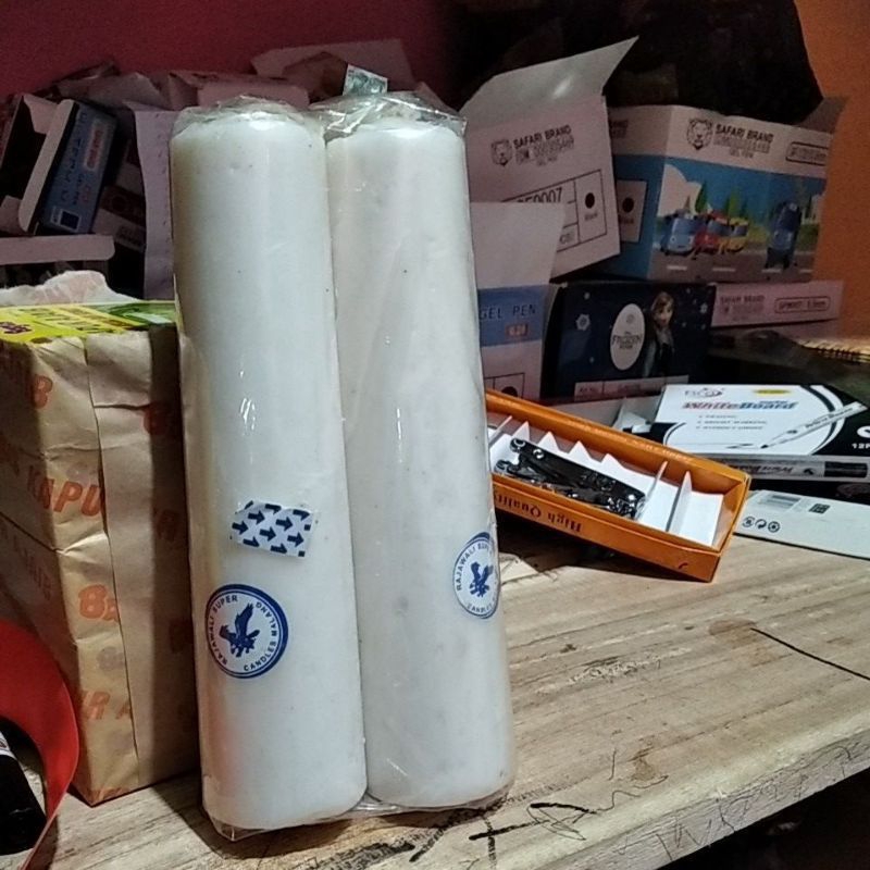 Jual PROMO LILIN BESAR 1PASANG isi 2 LILIN DOA UKURAN 5X20 | Shopee ...