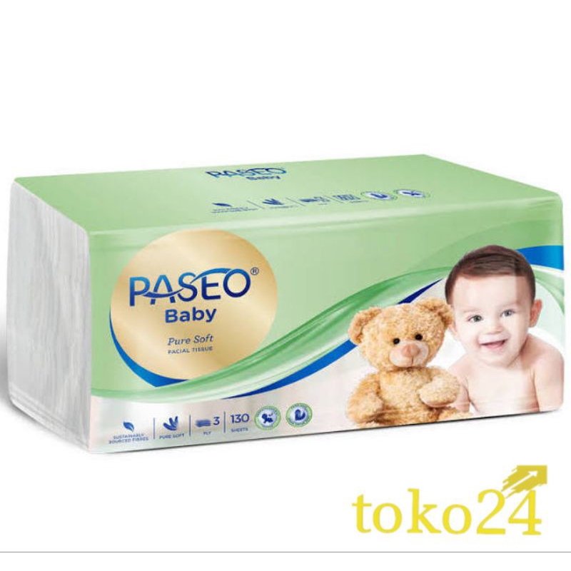 Jual Tissue Paseo Baby Pure Soft Facial Tissue 130 Sheet | Shopee Indonesia