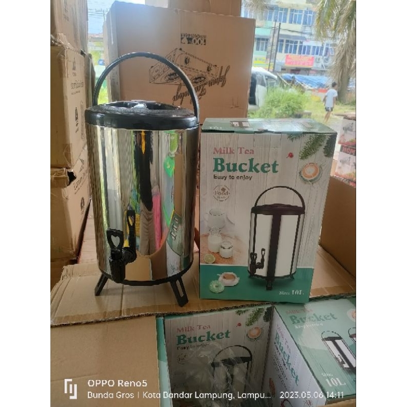 Jual milk tea Bucket water jug dispenser 8,10 dan 12 liter | Shopee ...