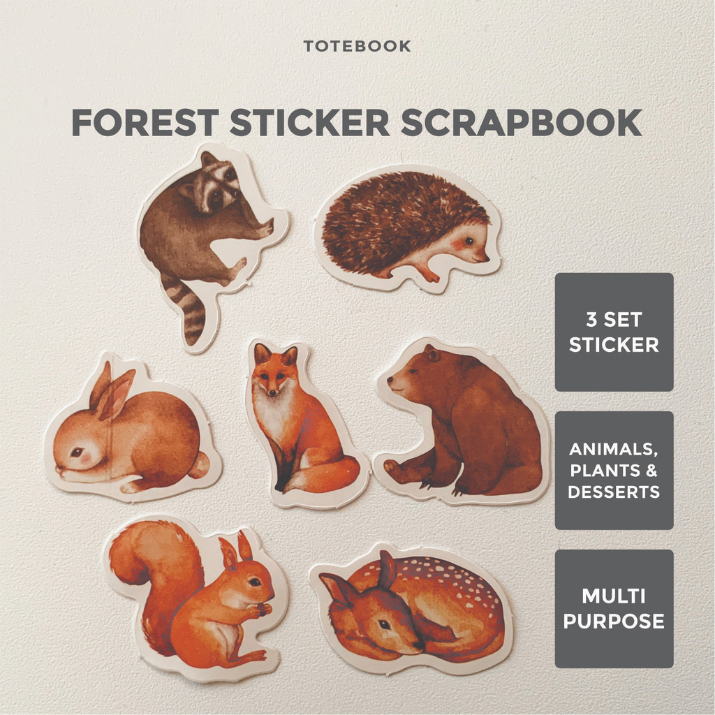 Jual Stiker Desain untuk Dekorasi Scrapbook / Stiker Journaling ...