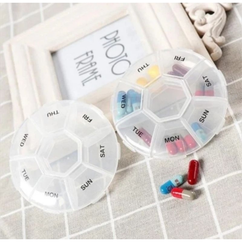 Jual Kotak Tempat Obat 7 Hari 7 Grid Medicine Box Harian Plastik ...