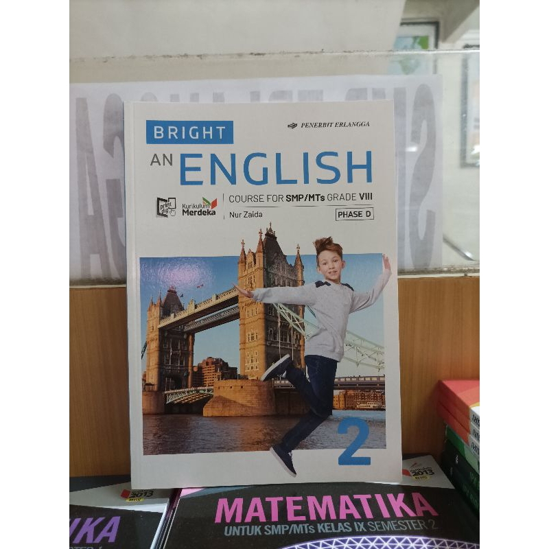 Jual PROMO Buku Bright English Kelas 8 Kurikulum Merdeka Erlangga | Shopee Indonesia