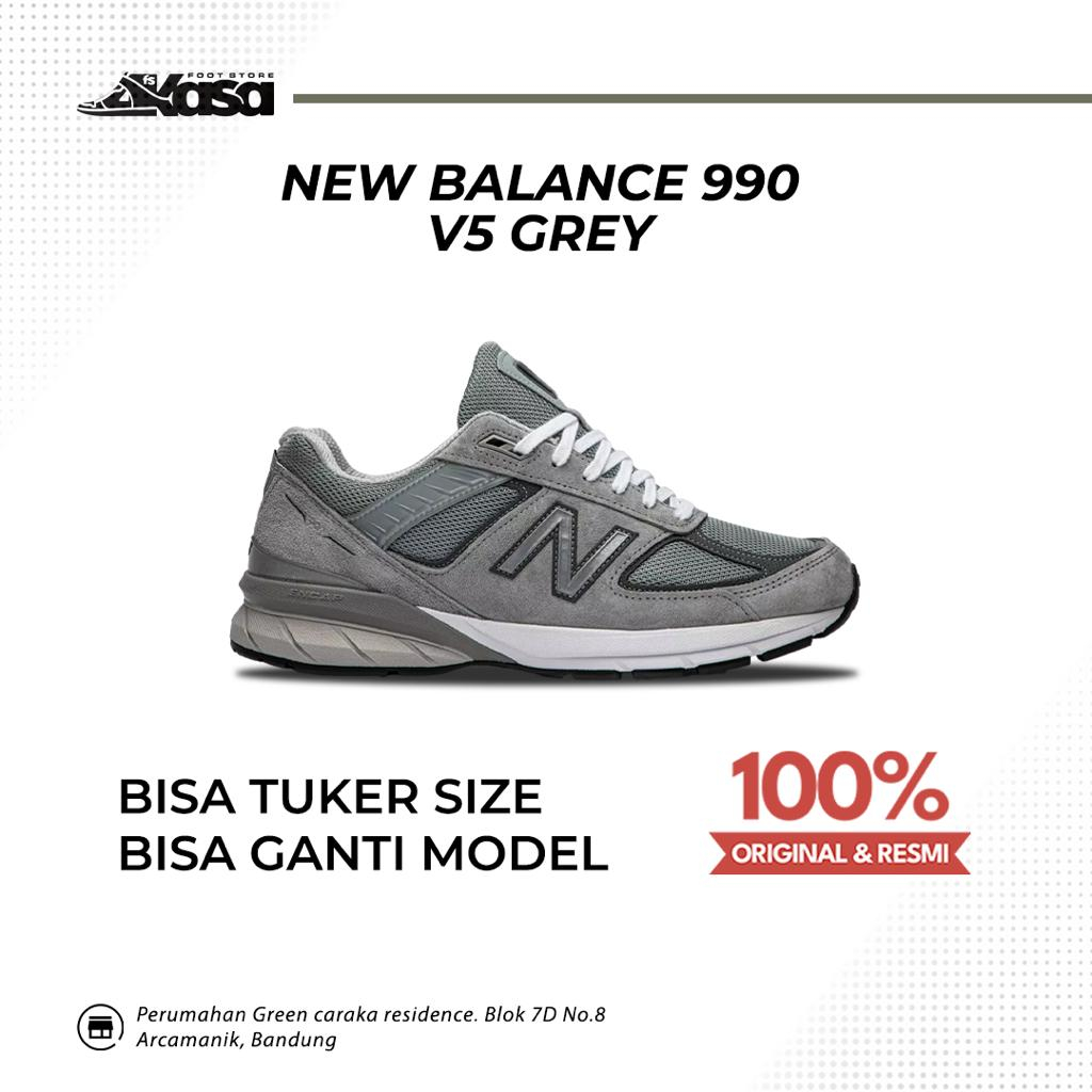 Jual Sepatu Sneakers Unisex New balance 990 V5 GREY | Shopee Indonesia