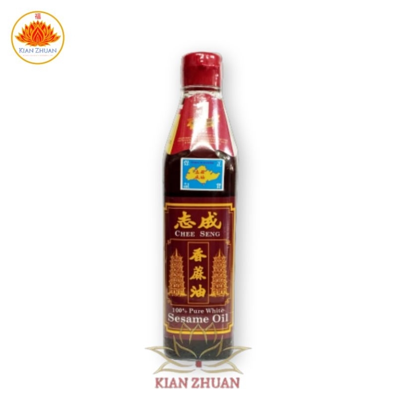 Jual Chee Seng Sesame Oil Minyak Wijen Cap Pagoda 375ml | Shopee Indonesia