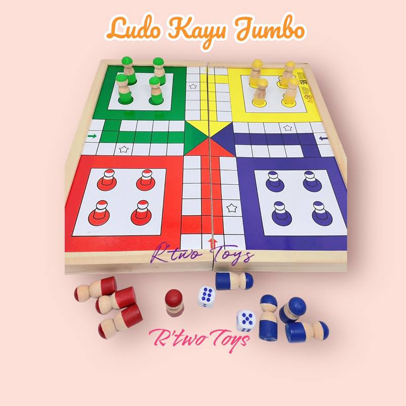 Jual LUDO KAYU PINUS FREE PUZZLE LUCU | Shopee Indonesia