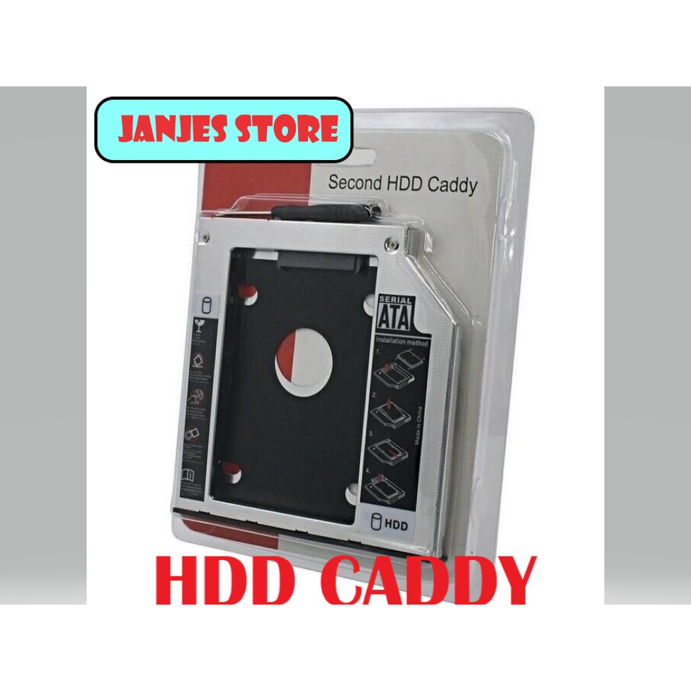 Jual SECOND HDD CADDY SSD HDD CADDY 9.5MM SLIM SSD HDD CADDY TEBAL 12 ...