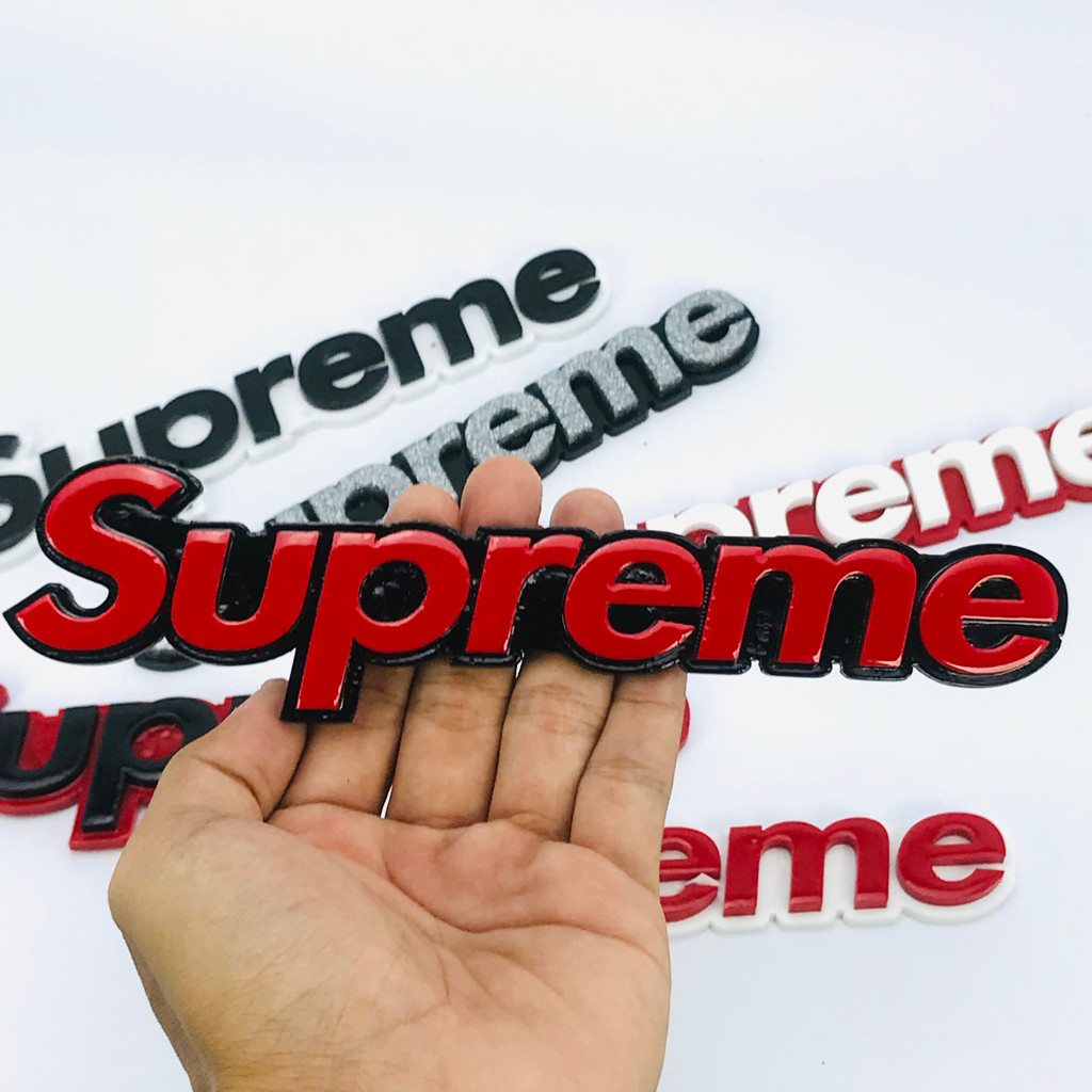 Jual EMBLEM MOBIL TULISAN SUPREME DENGAN HURUF TIMBUL 3 DIMENSI ...
