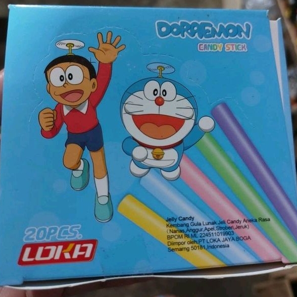 Jual Doraemon Candy Stick Permen Lunak Jelly Aneka Rasa Loka Jaya Box ...