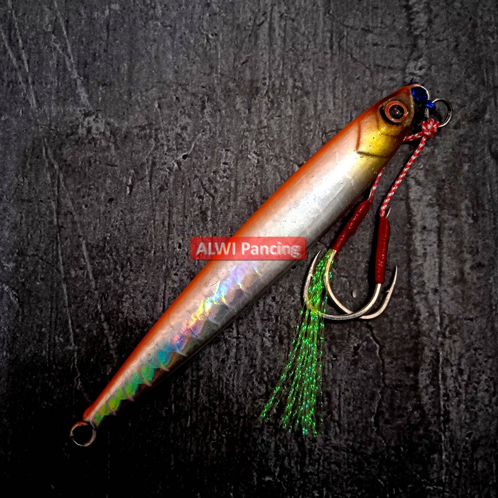 Jual ALWIX Umpan Metal JIG JIGPARA 40gr 60gr 80gr GID + Double Assist ...