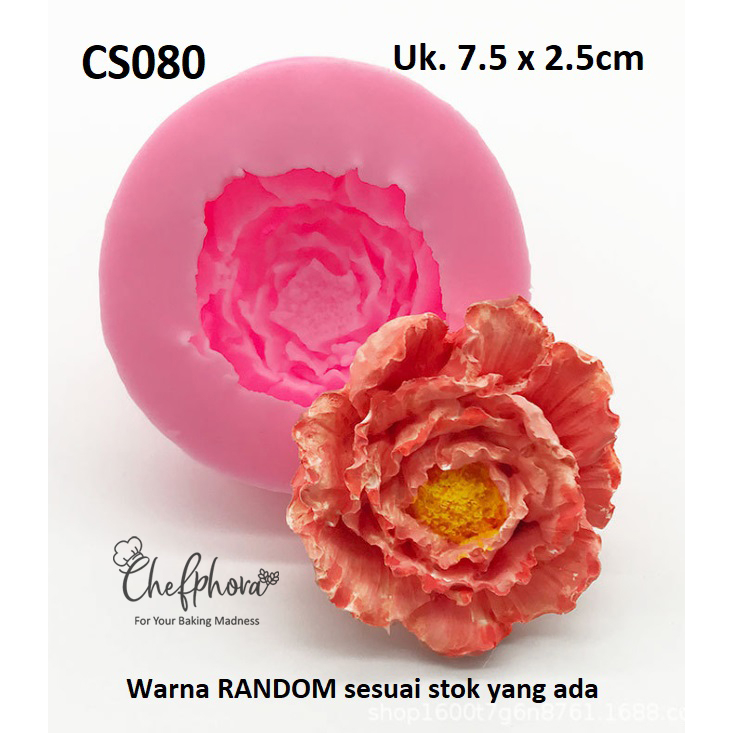 Jual Silikon Bunga 3D Mawar Rose Peony Cetakan Silicone Fondant Pudding ...