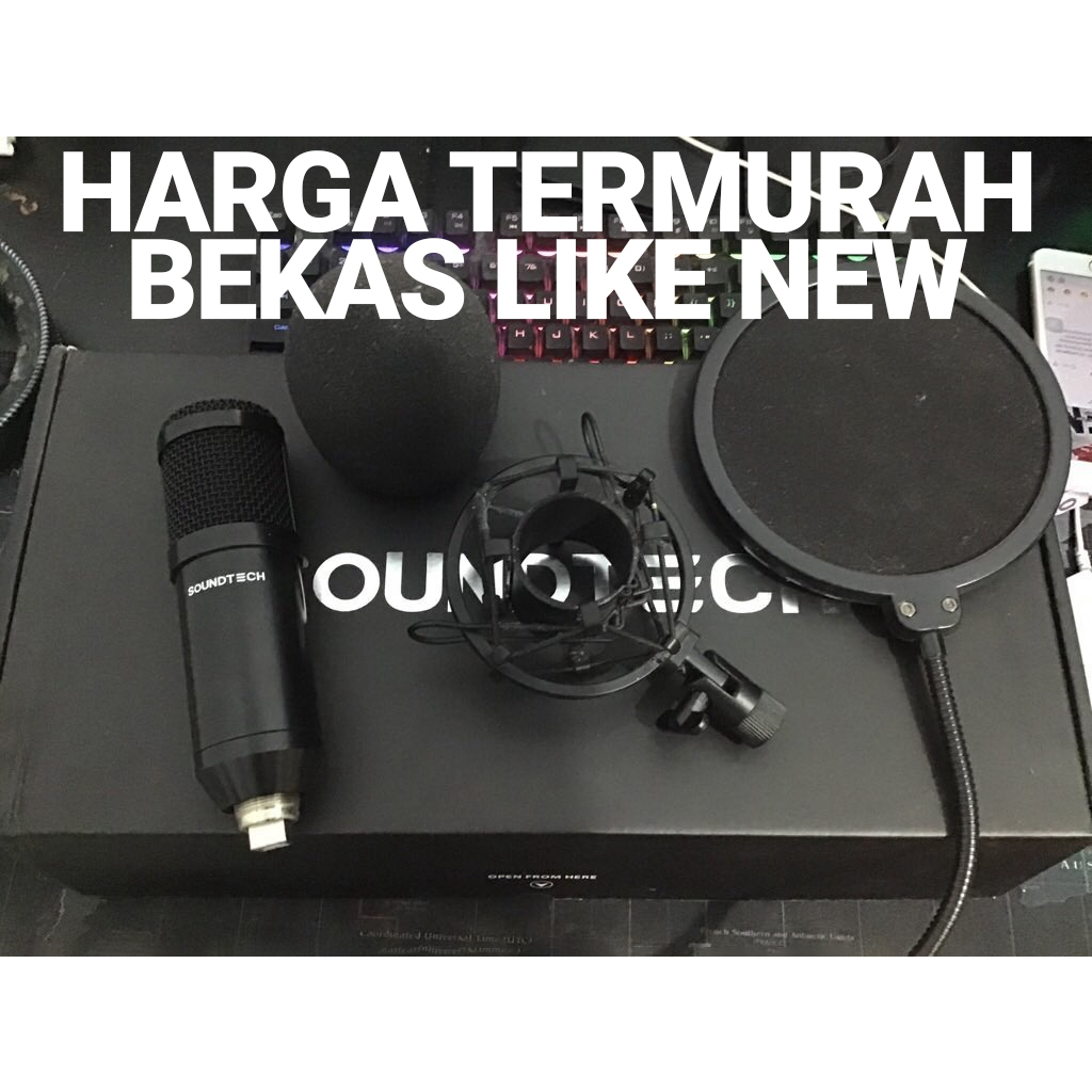 Jual TERMURAH MIC SOUNDTECH ST 800 | MICROPHONE | MICROPHONE YOUTUBER ...