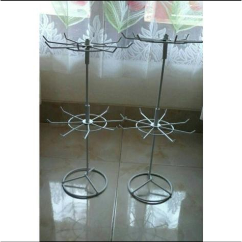 Jual Rak Display Putar Matahari Kawat 3 dan 2 Susun Gantungan Aksesoris ...