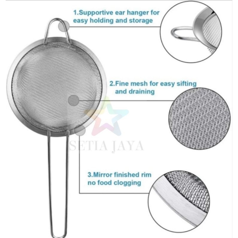 Jual SEROK JARING/ SARINGAN MINYAK HALUS/ SARINGAN JERUK STAINLESS ...