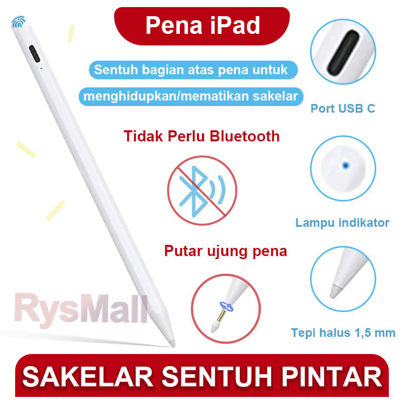 Jual RYS AP Pencil (Gen ke 2) with Palm Rejection and Magnetic ...