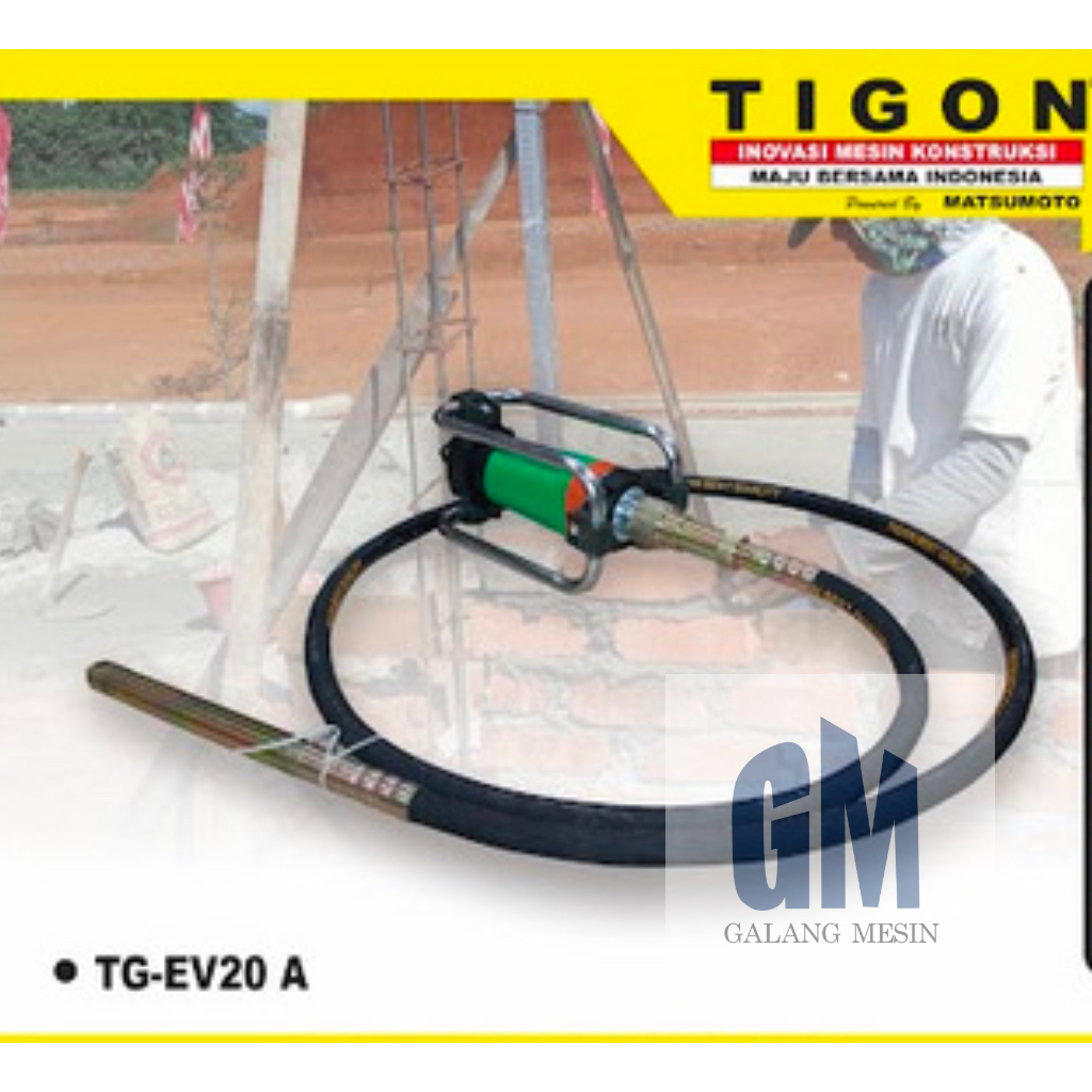 Jual TIGON Electric Vibrator TG-EV 20 A Mesin Pemadat Tanah Cor Beton Elektrik 2 HP 1 Phase ...