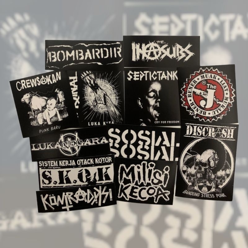 Jual Sticker Band Punk Indonesia (Inasubss, Marjinal, Romi The Jahat ...