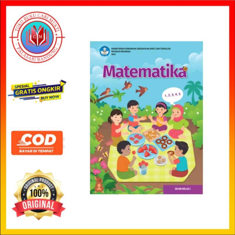 Jual BUKU MATEMATIKA UNTUK SD/MI KELAS 1 KURIKULUM MERDEKA KEMENDIKBUD | Shopee Indonesia