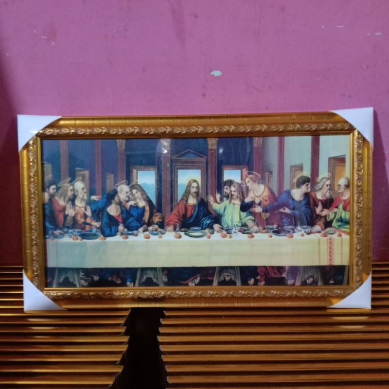 Jual Bingkai Foto Poster Perjamuan Kudus Tuhan Yesus / Hiasan Rohani ...