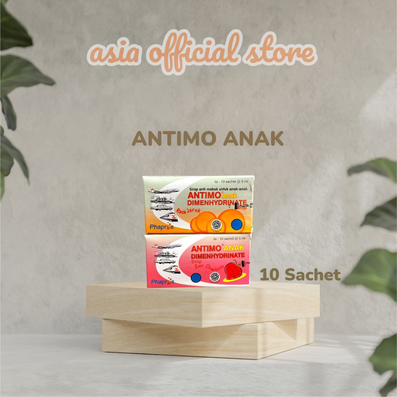 Jual Antimo Anak Cair Jeruk & Strawberry Isi 10 Sachet (1 Box) | Shopee Indonesia