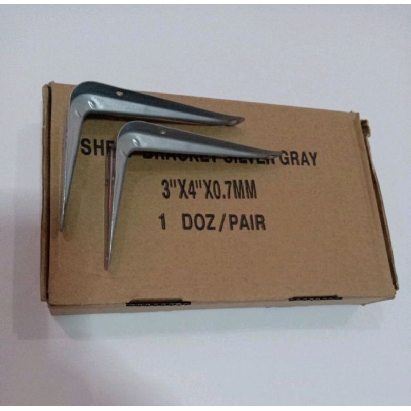 Jual Siku Rak L / Siku penyangga rak / Siku Ambalan Rak Dinding / Shelf ...