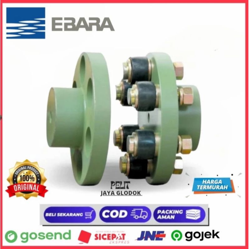 Jual karet cooupling pompa air ebara original / rubber kopling pompa ...