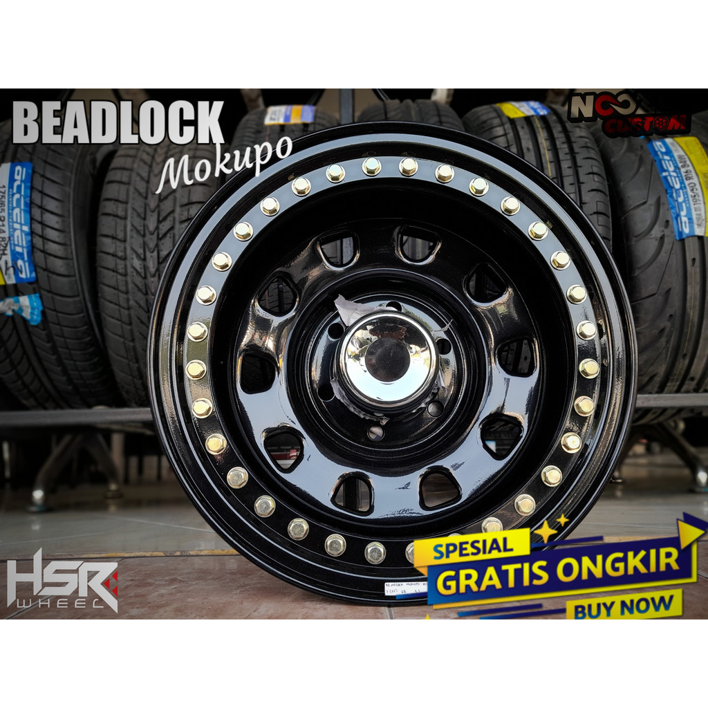Jual VELG BESI R15 LUBANG 6 TYPE BEADLOCK MOKUPO HSR OFROAD RING 15 ...