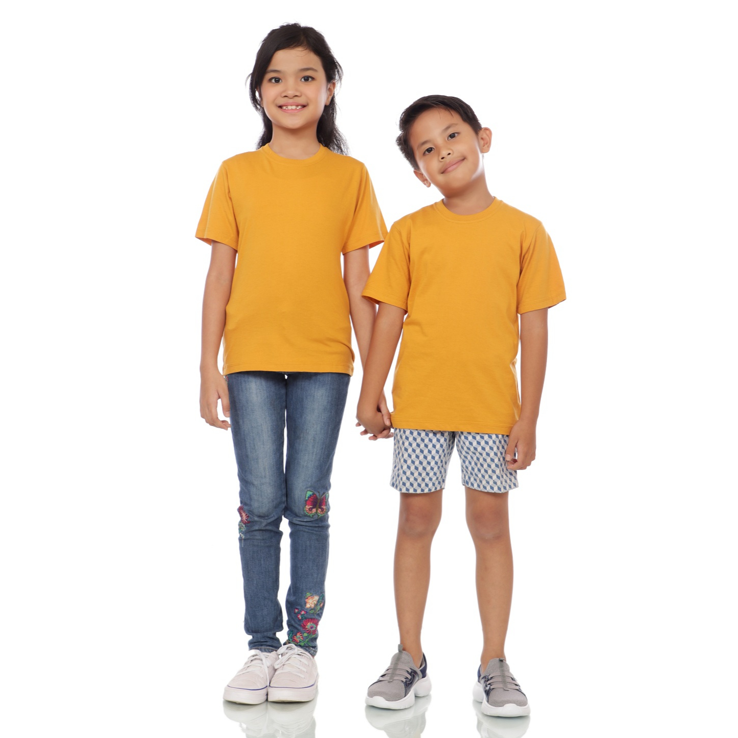 Jual KAOS POLOS ANAK LENGAN PENDEK COTTON COMBED 30S BAJU KAOS KIDS UMUR 2-13 TAHUN (Mustard ...
