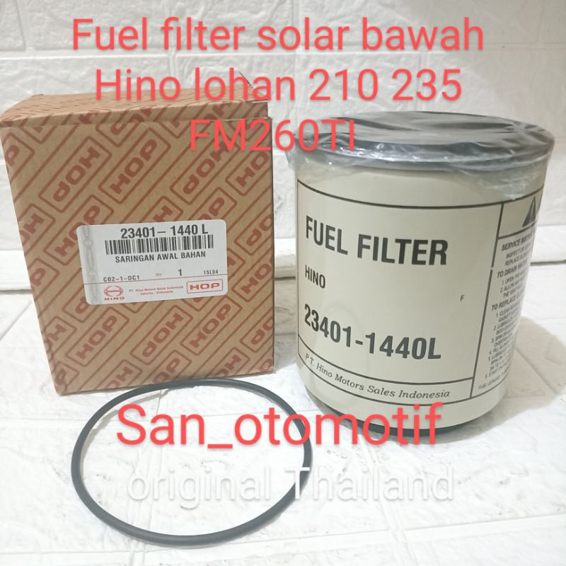 Jual Fuel filter saringan solar bawah Hino lohan 210 235 FM260TI ...