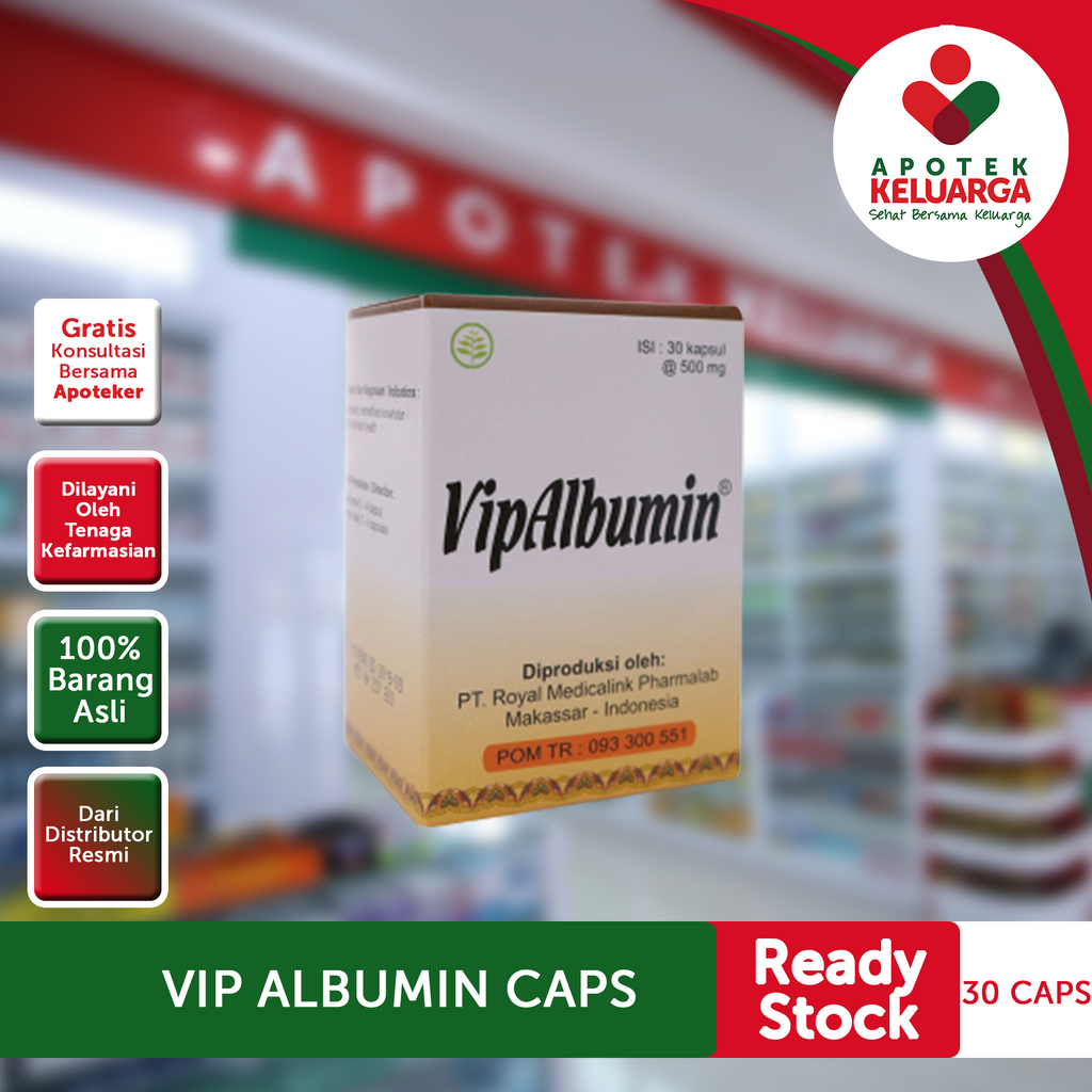 Jual Vip albumin 30 Kapsul | Shopee Indonesia
