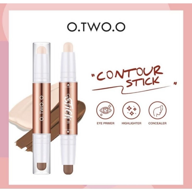 Jual O TWO O CONTOUR DUO STICK HIGHLIGHTER & CONTOUR - glow lift lightt ...