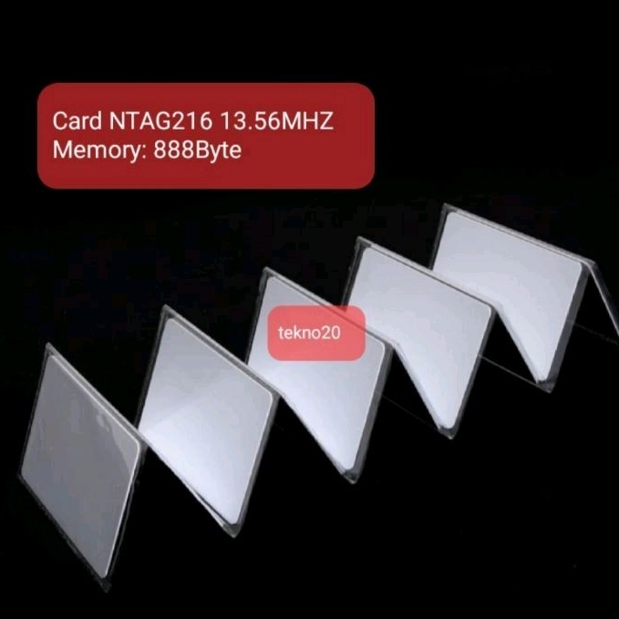 Jual Kartu Ntag216 NFC 13.56mhz NFC ISO14443A 888byte / Card Ntag216 ...