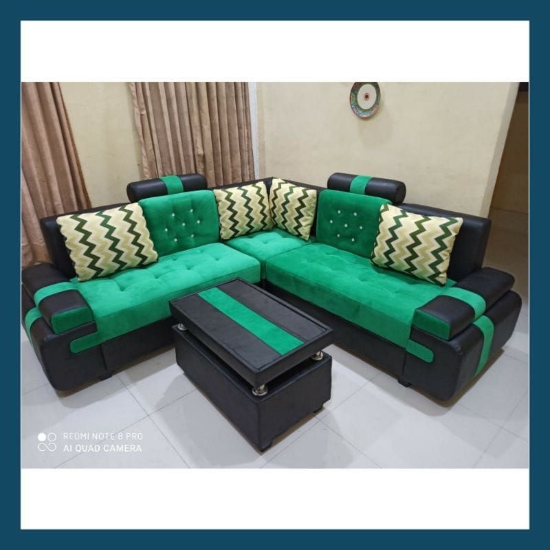 Jual Sofa L Sudut Sofa Ruang Tamu Minimalis Modern Kekinian Murah ...