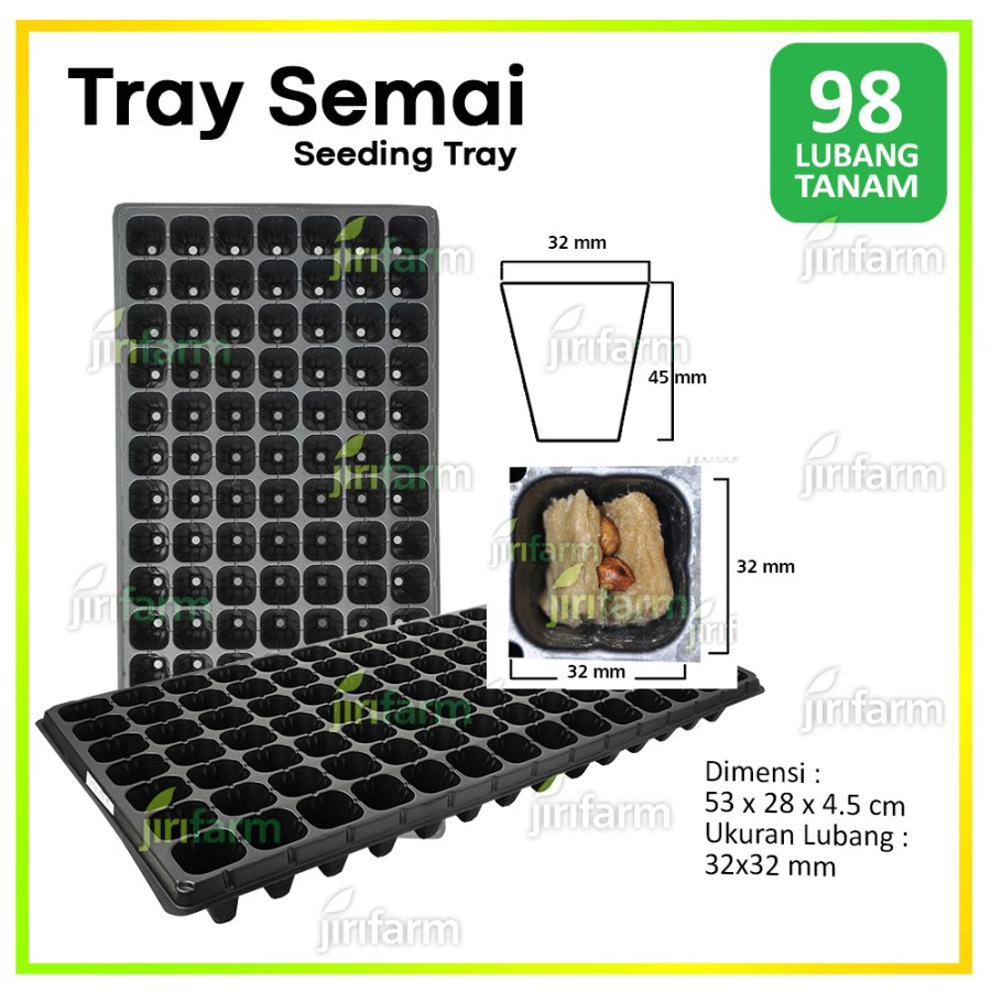 Jual 1 Karton/Box Tray Semai / Seeding Tray / hidroponik Untuk ...