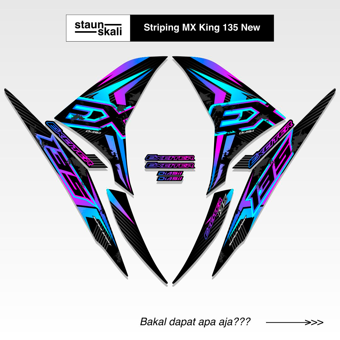 Jual Striping Jupiter MX 135 New Variasi (23) Thailand Malaysia Grunge ...