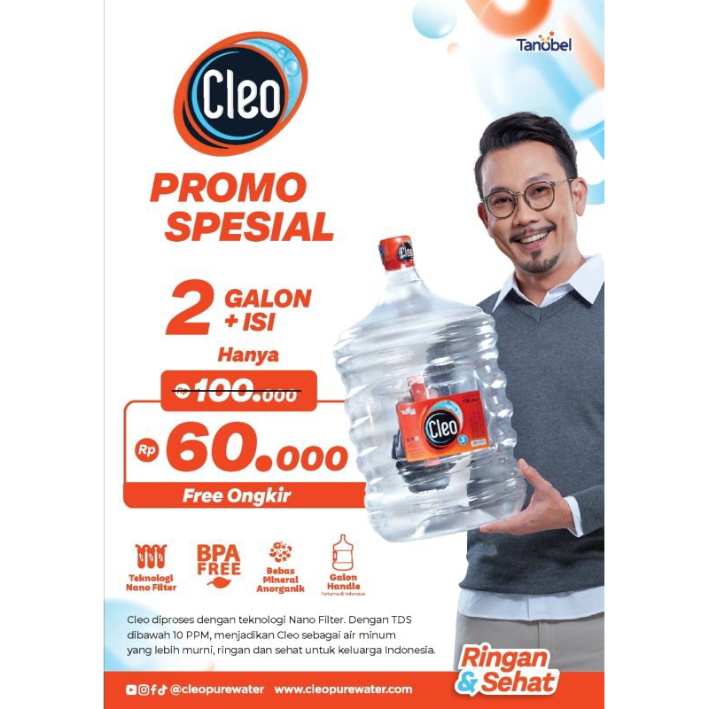 Jual Cleo Galon 19 Liter | Shopee Indonesia