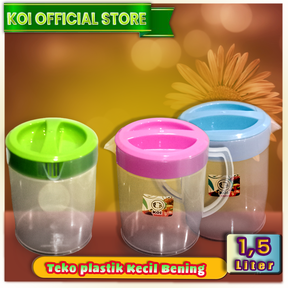 Jual Koi Official - Teko Plastik Bening / Teko Kecil / Mini Water Jug ...