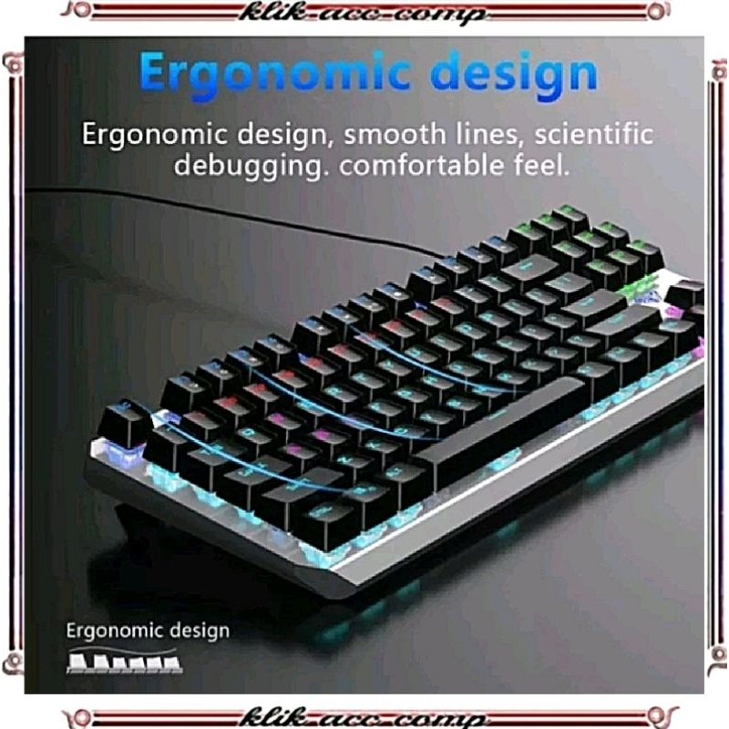 Jual Keyboard Gaming Mechanical AULA F-2067 TKL - K-RGD Blue Switch-New ...