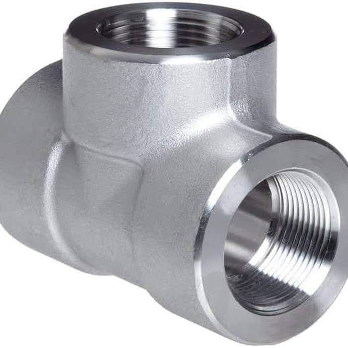 Jual Tee Reducer Stainless 3/4 " x 1/2 " Stainless Steel 316 Class 3000 ...