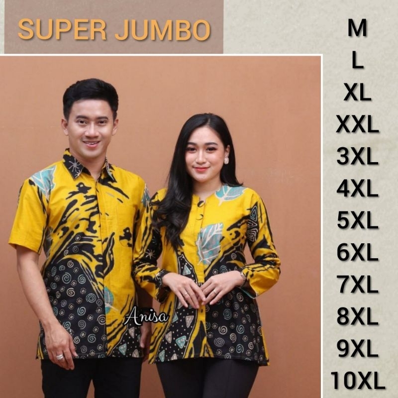 Jual CJA5 Atasan pria wanita SUPER JUMBO KUNING HEM BLUS | M-10XL ...