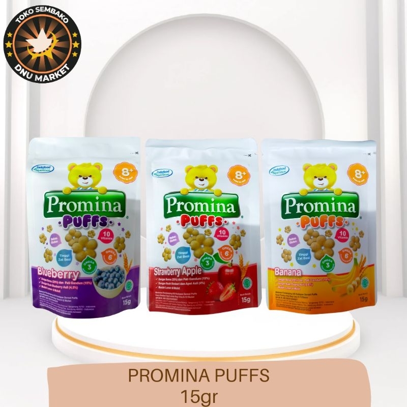 Jual PROMINA PUFFS BLUEBERRY | BANANA | STRAWBERRY APPLE | 15gr ...