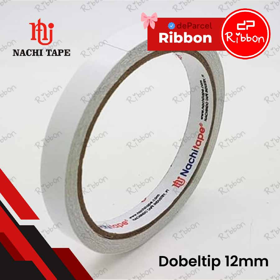 Jual Double Tape 12mm Isolasi Bolak Balik Selotip Solasi NACHI | Shopee ...