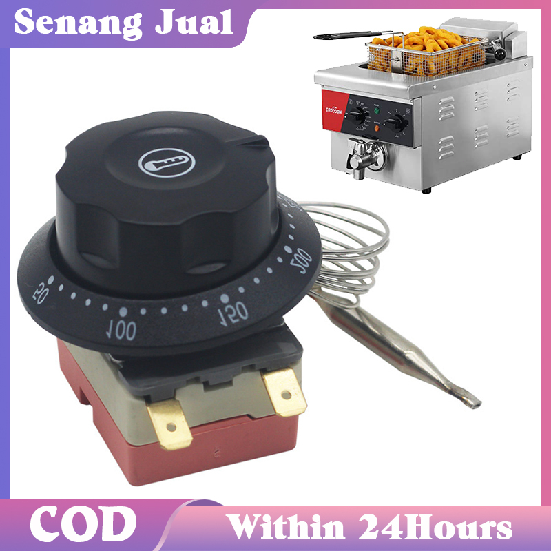 Jual 50-300℃ Switch Dial Thermostat 220-250V Temperatur Suhu Oven AC16A ...