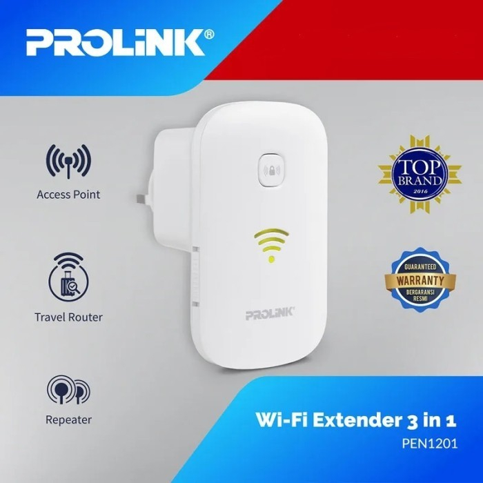 Jual PROLINK Wifi Extender 3 in 1 (Repeater, AP, Router) PEN1201 ...