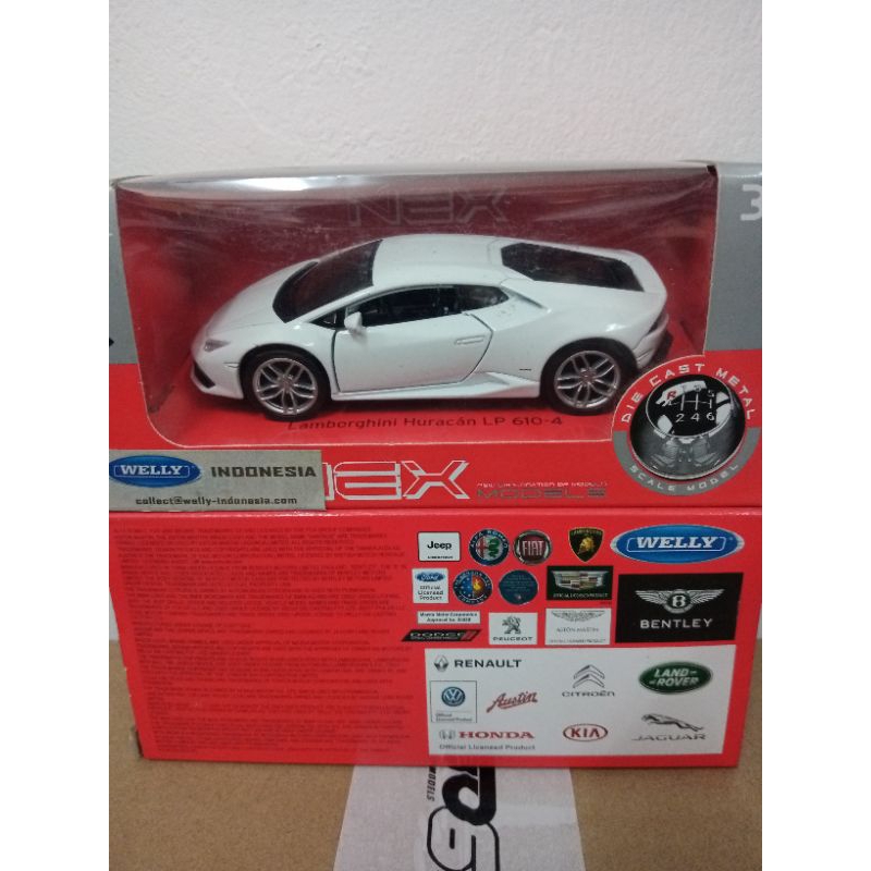 Jual Welly Nex skala models Lamborghini Huracan LP-10-A | Shopee Indonesia